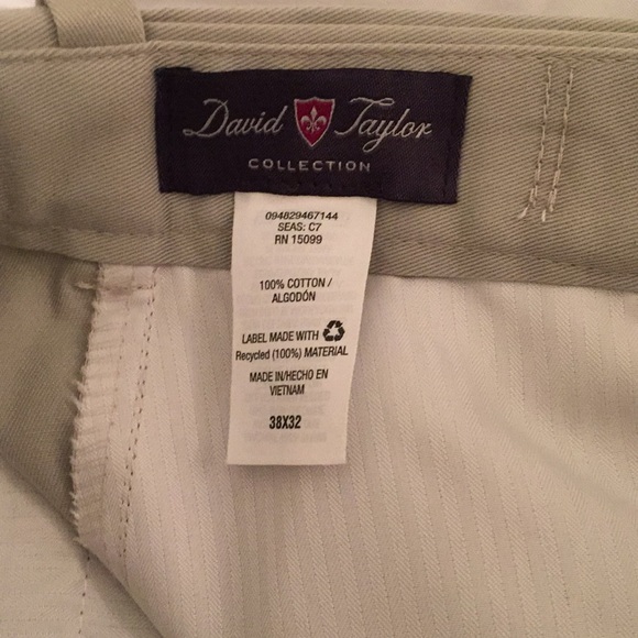 david taylor collection | Pants | Mens Khaki Colored Dress Pants | Poshmark